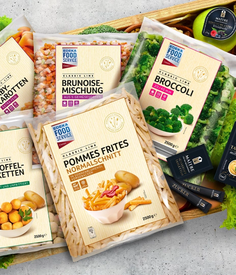 Eigenmarken-Produkte von EDEKA Foodservice